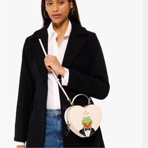 kate spade | Bags | Kate Spade Muppets Kermitt Disney X Heart Love ...